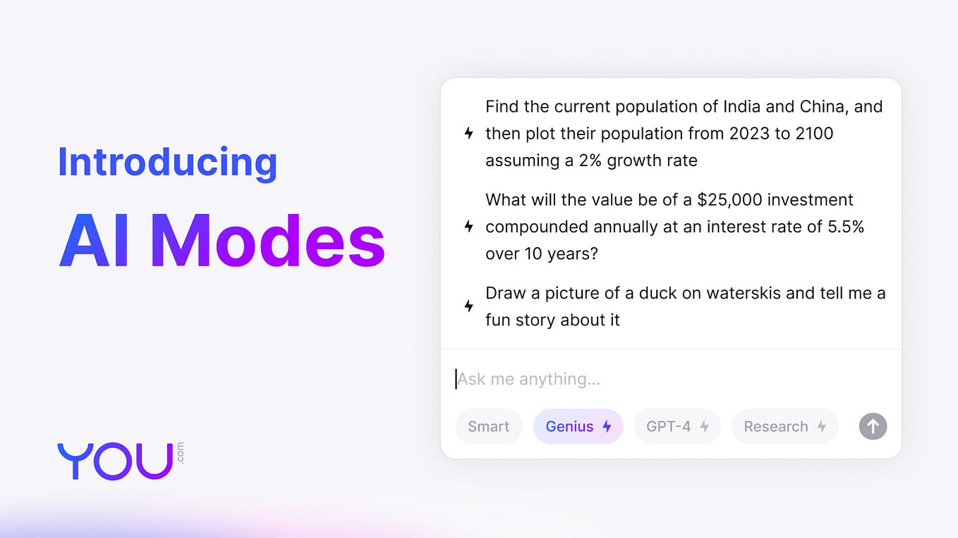 Introducing YouPro: The All-in-One AI-toolkit | by you.com | Medium