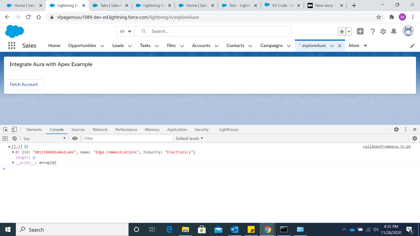 Using Schema Programming in apex we can get metadata information about an sObject, tab ...