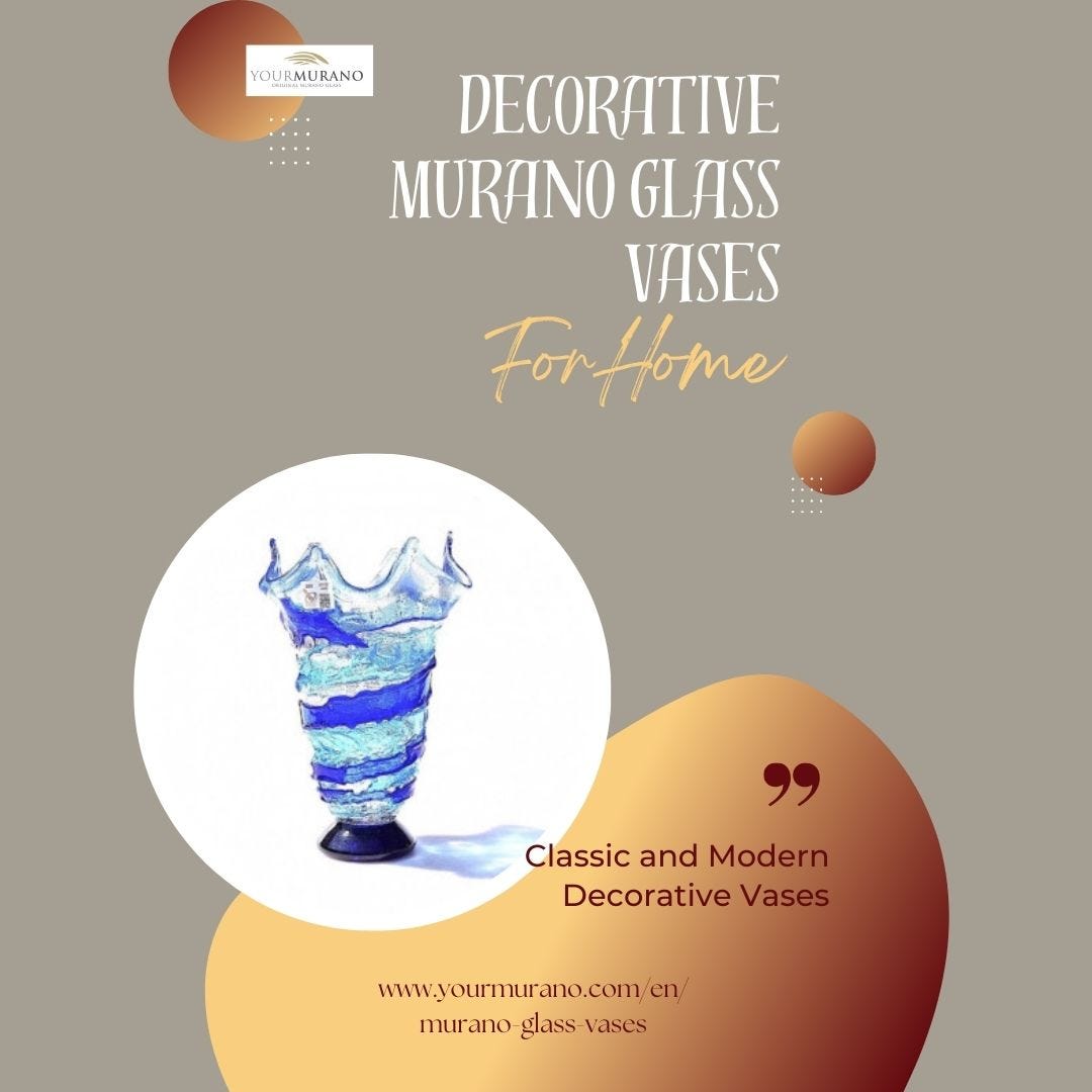 Murano Decorative Glass Vases - YourMuraano - Medium