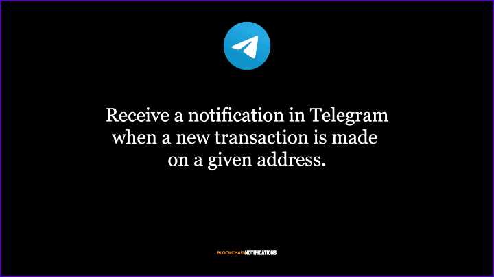 Receive an email every time a transaction is made on a given address in one simple step | by ...