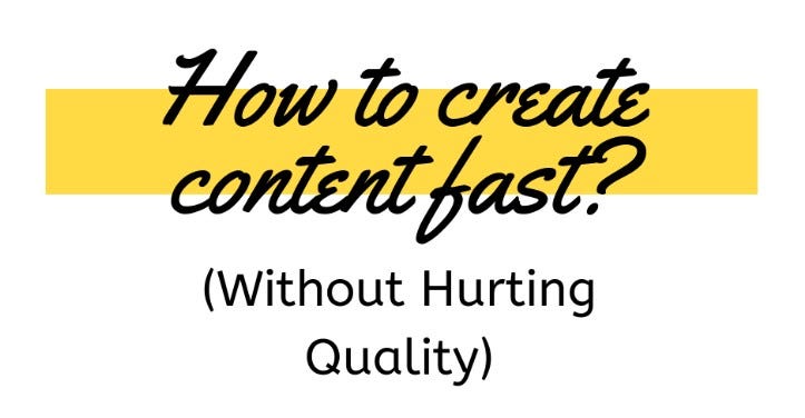How to write fast and unique content? | by Skyler Jonens | Medium How to write fast and unique content? | by Skyler Jonens | Medium