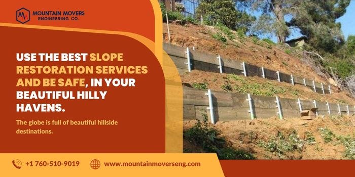 Use The Best Slope Restoration Services And Be Safe, In Your Beautiful ...