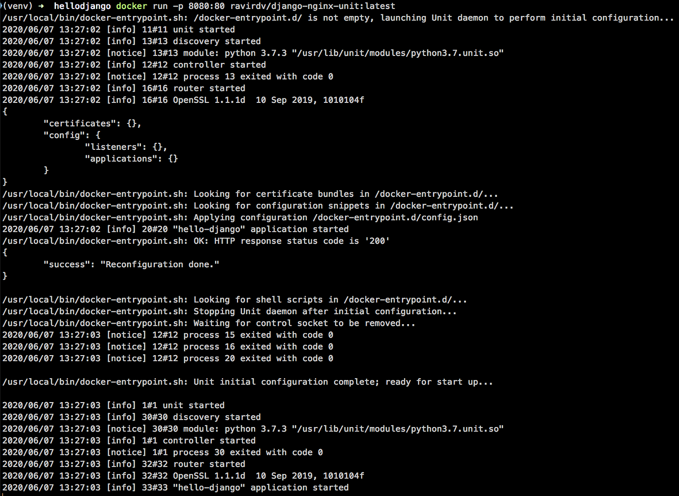 Deploying Django/Flask App in Production with NGINX Unit and Docker | by Ravi Vagadia | Medium