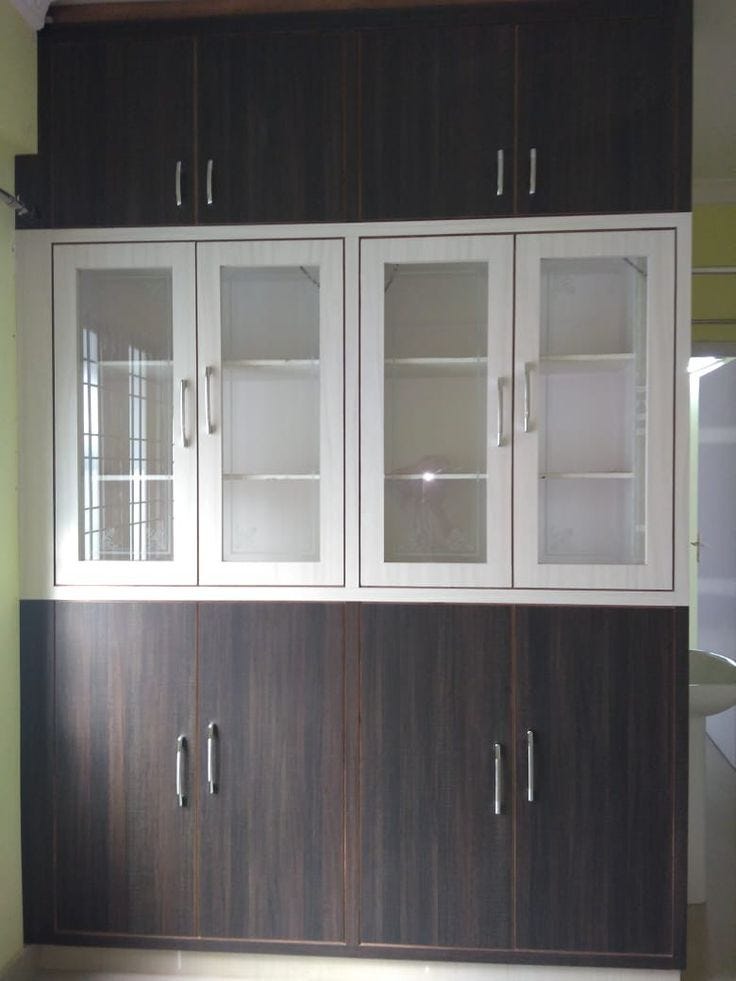 Kitchen Crockery Unit Design in Chennai - Blueinteriorchennai - Medium