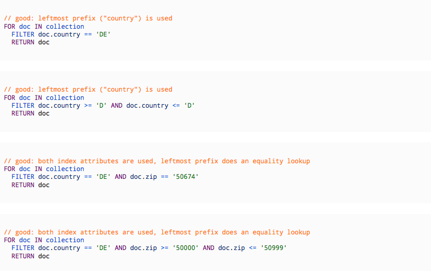 Index types and how indexes are used in ArangoDB: Part II | by Jan Steeman | Medium