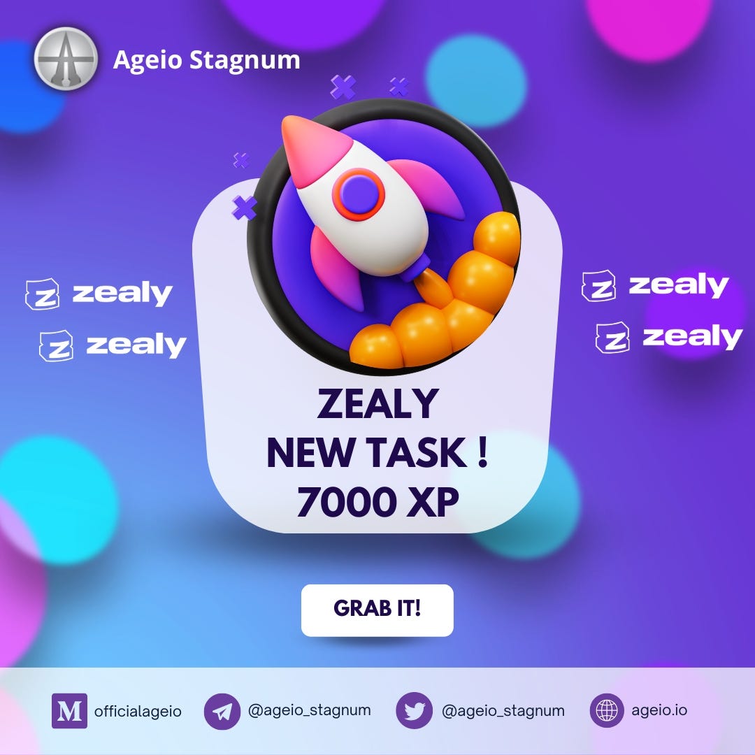 Ageio Zealy Event Rewards Pool $25000 | by Ageio | Jun, 2023 | Medium