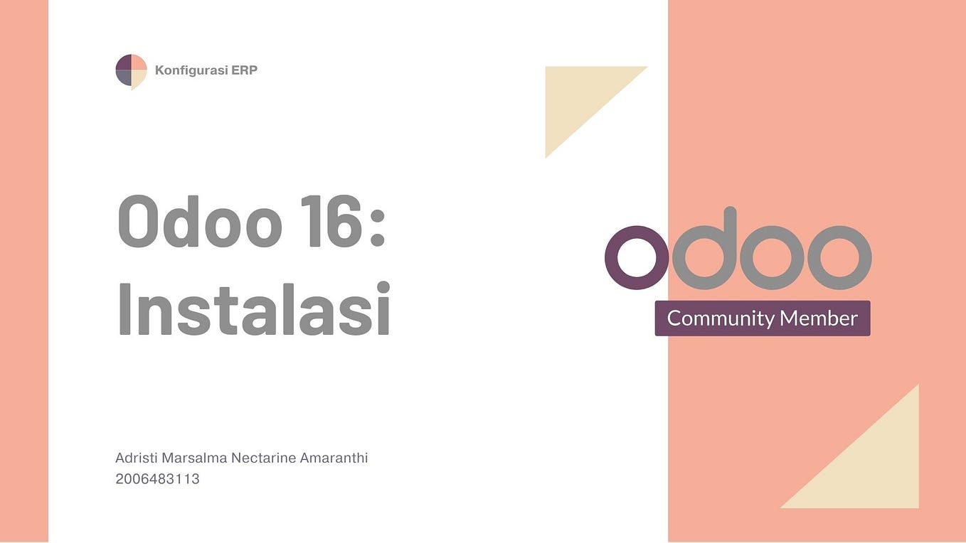 Odoo 16 — Tutorial Instalasi Modul dan Aktivasi Developer Mode | by Adristi Marsalma | Medium