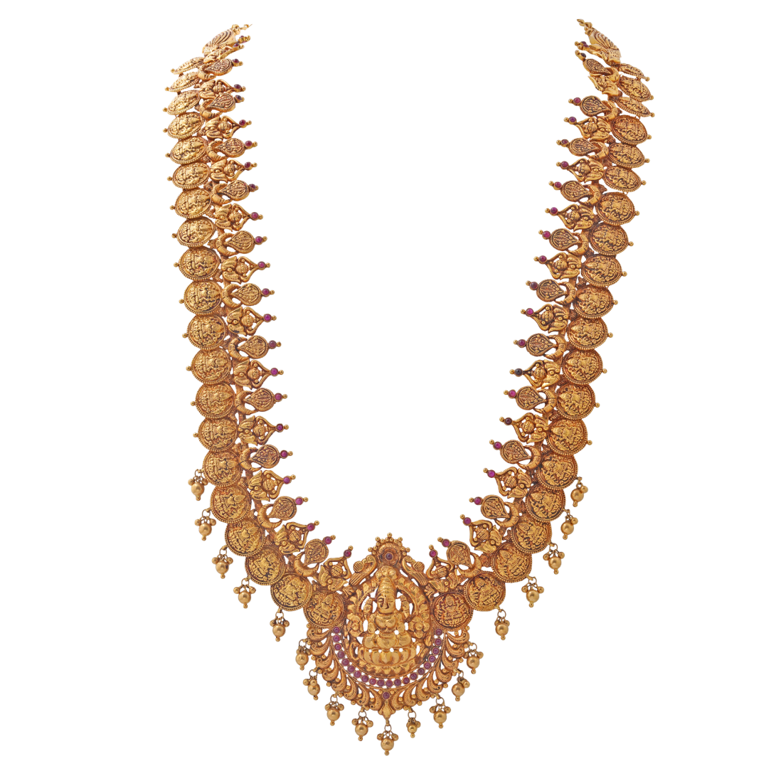 Nakshi craftmanship antique gold necklace with Goddess Lakshmi - Sri ...