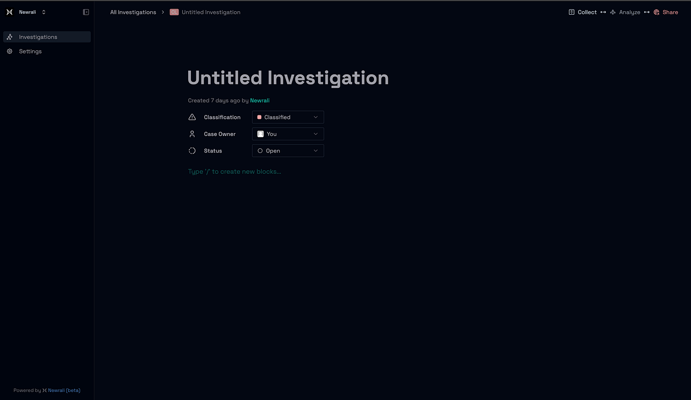 Newrali Beta — September 11nth, 2023. Improved source creation flow ...