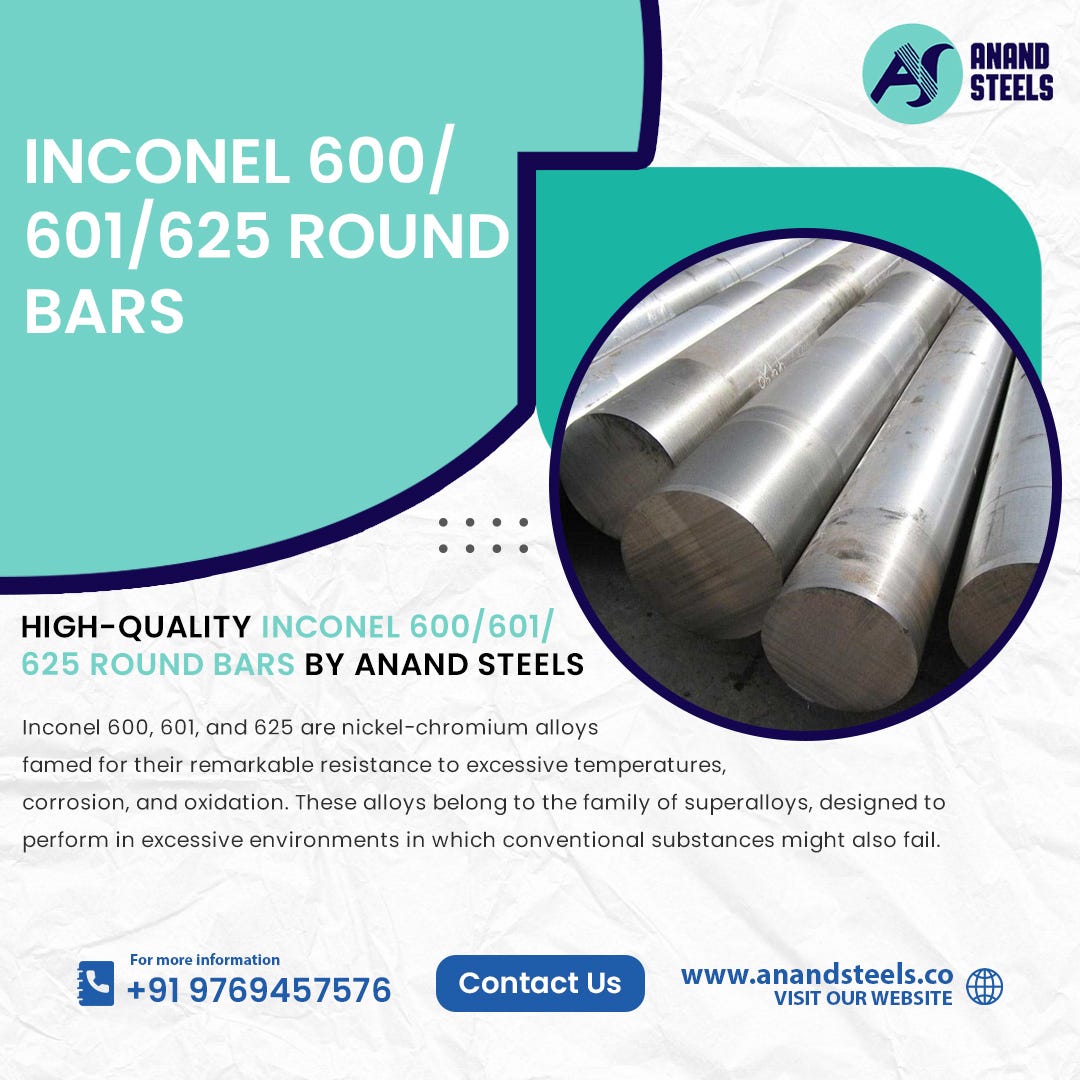 Inconel 600 601 625 Round Bars in Saudi Arabia | Anand steels - Anand ...