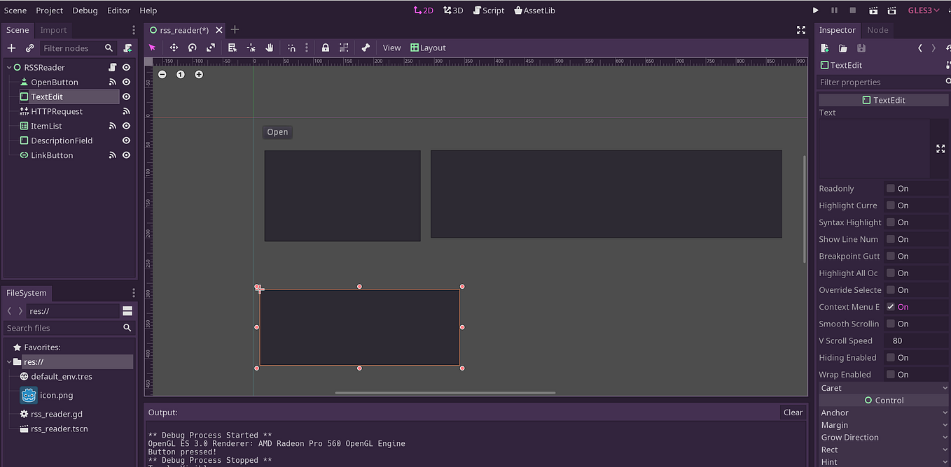Creating an RSS Reader in Godot Engine (part 1) | by Andrew Wooldridge | Medium