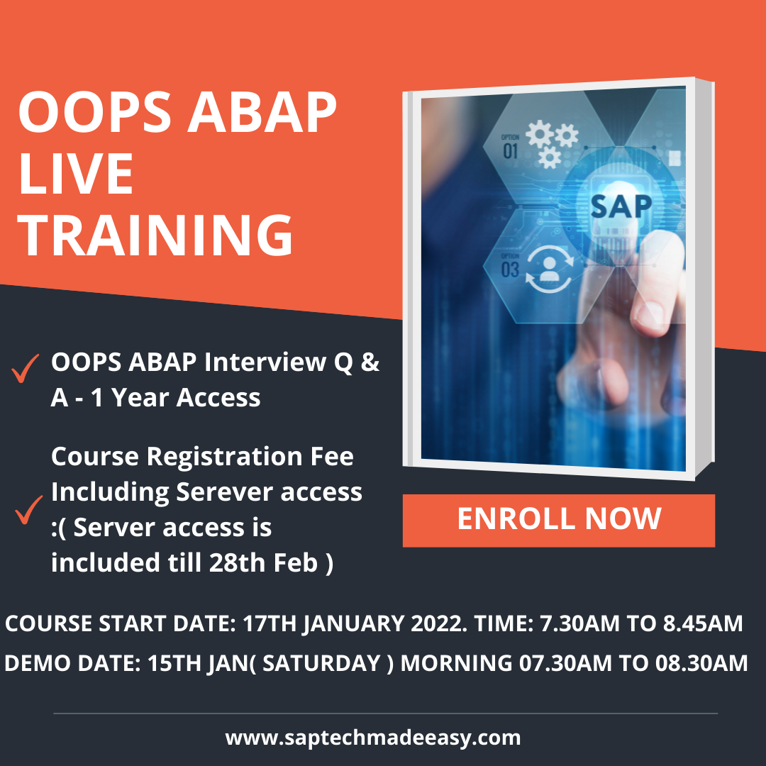 Converting Procedural to OOPS ABAP Programing | OOPS ABAP Mastery - Bhakti Deshmukh - Medium