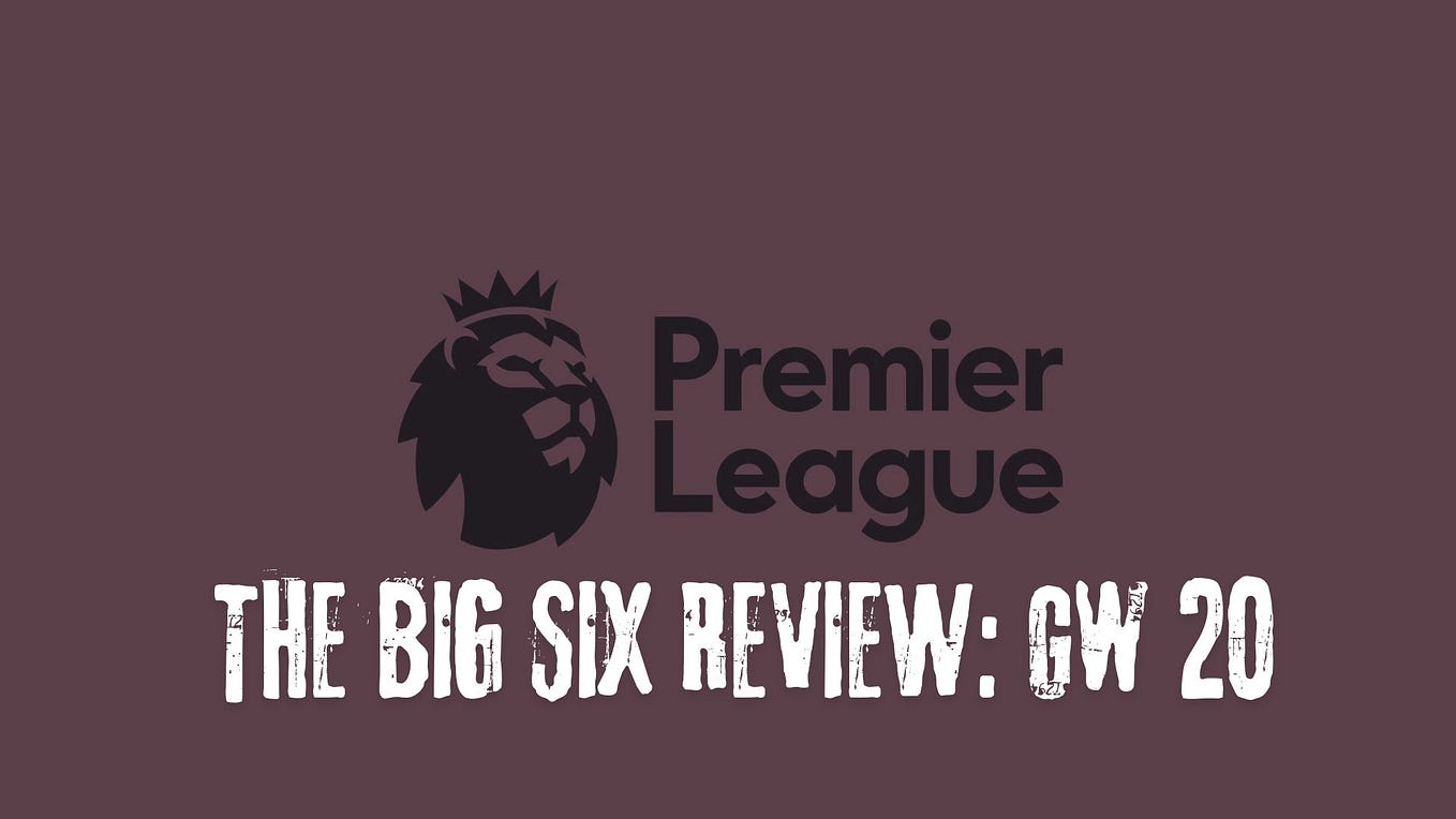 The Big Six Review: Premier League GW 6 | by Olaoluwa Nwobodo | PRESS BOX | Medium