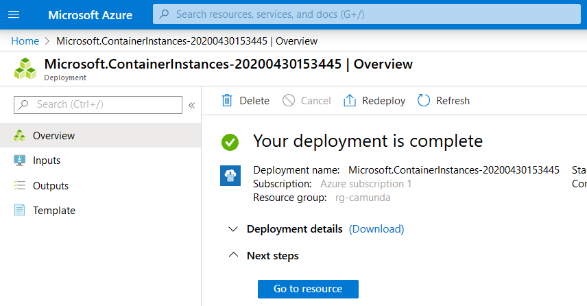 Deploying Camunda Bpm To Azure Container Service Via Cli In 5 Minutes By Robert Emsbach Medium 4244