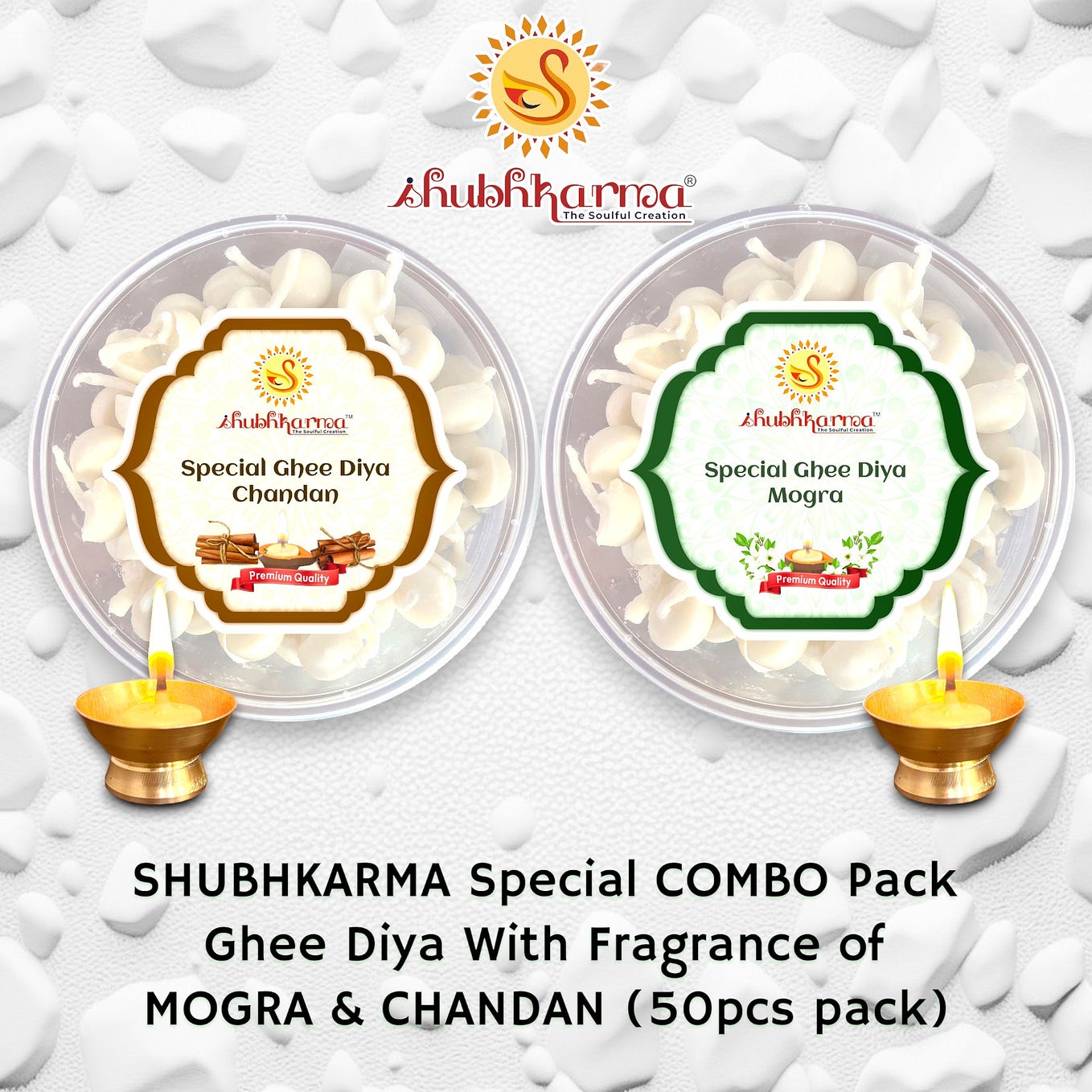 Illuminate Your Rituals: Shubhkarma Ghee Diya Batti Combo Pack | by ...
