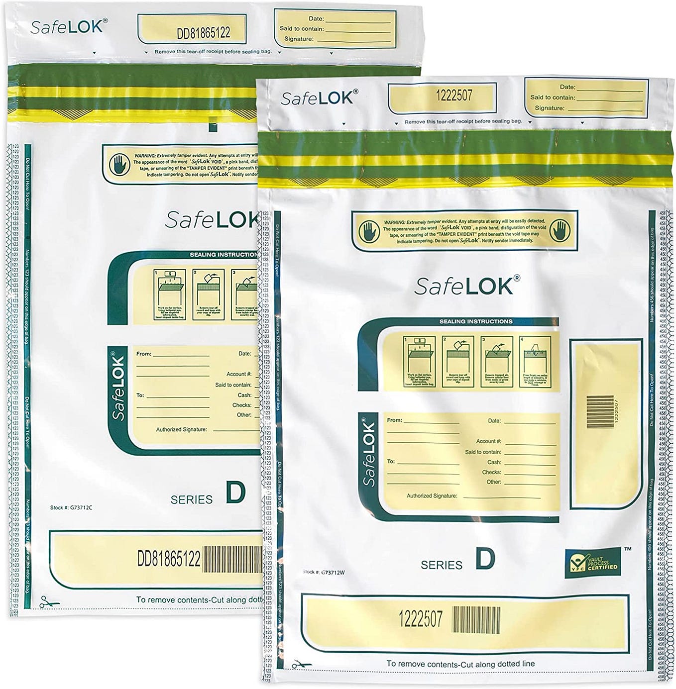 CONTROLTEK SafeLOK Tamper-Evident Seal Cash Deposit Bags | by Patrick ...