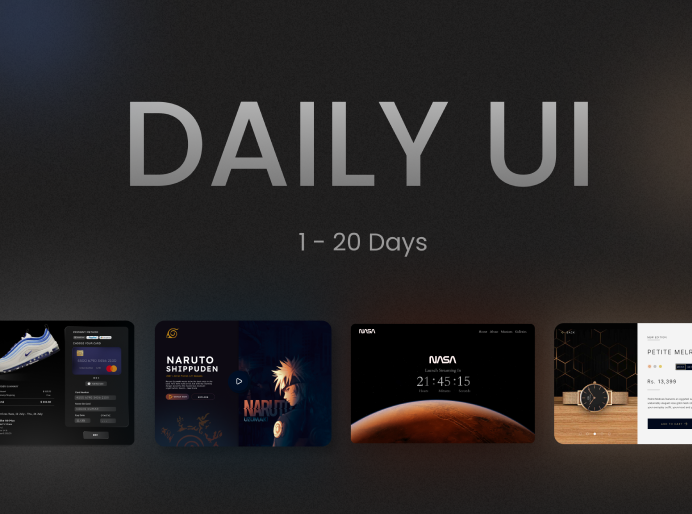 100 Days of daily UI challenge(Day 61–100) | Part 4/5 | by Design by Nidhi | Medium