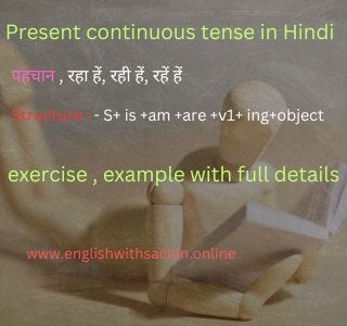 Present indefinite tense sentences in Hindi | by English bind | Jun ...