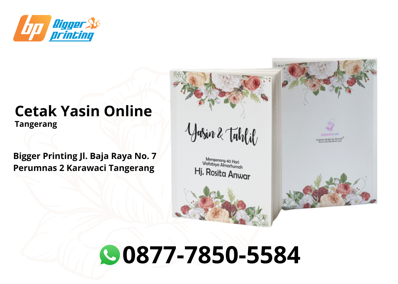 AMANAH, Wa./Call. 0877–7850–5584, Cetak Yasin Online CIPUTAT ...