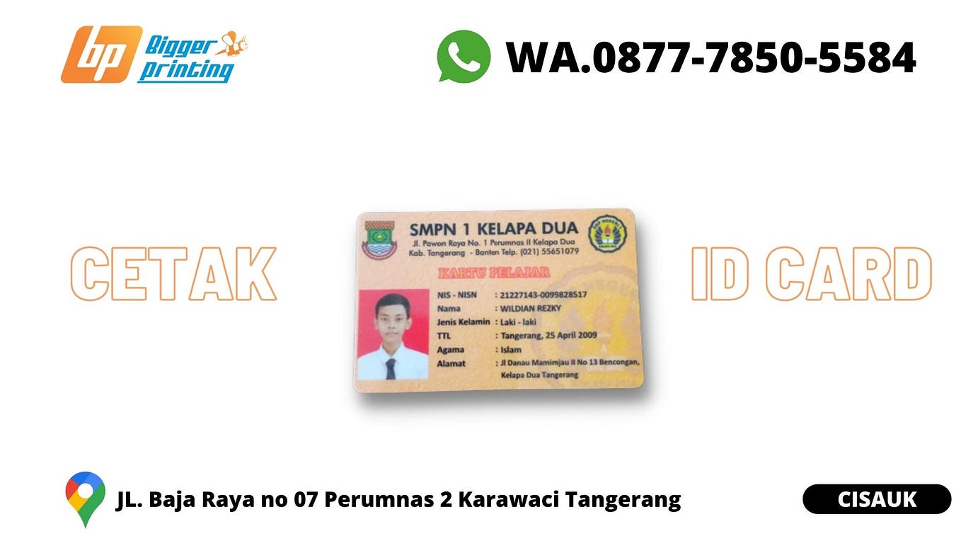 EXPRESS, WA./CALL 0877–7850–5584, Cetak Id Card di Balaraja Kab ...