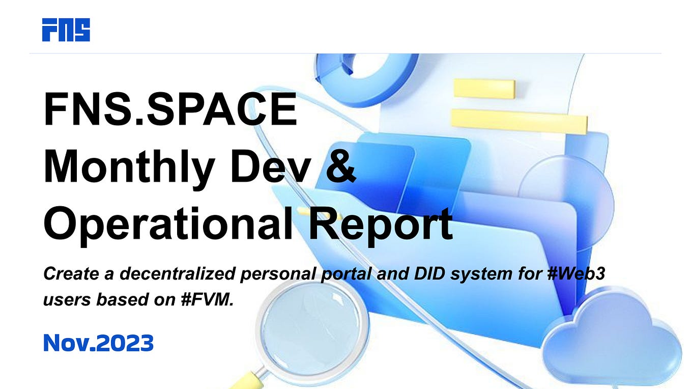 FNS.SPACE-Monthly Dev & Operational Report — Jun. 2023 | by FNS DAO | Medium