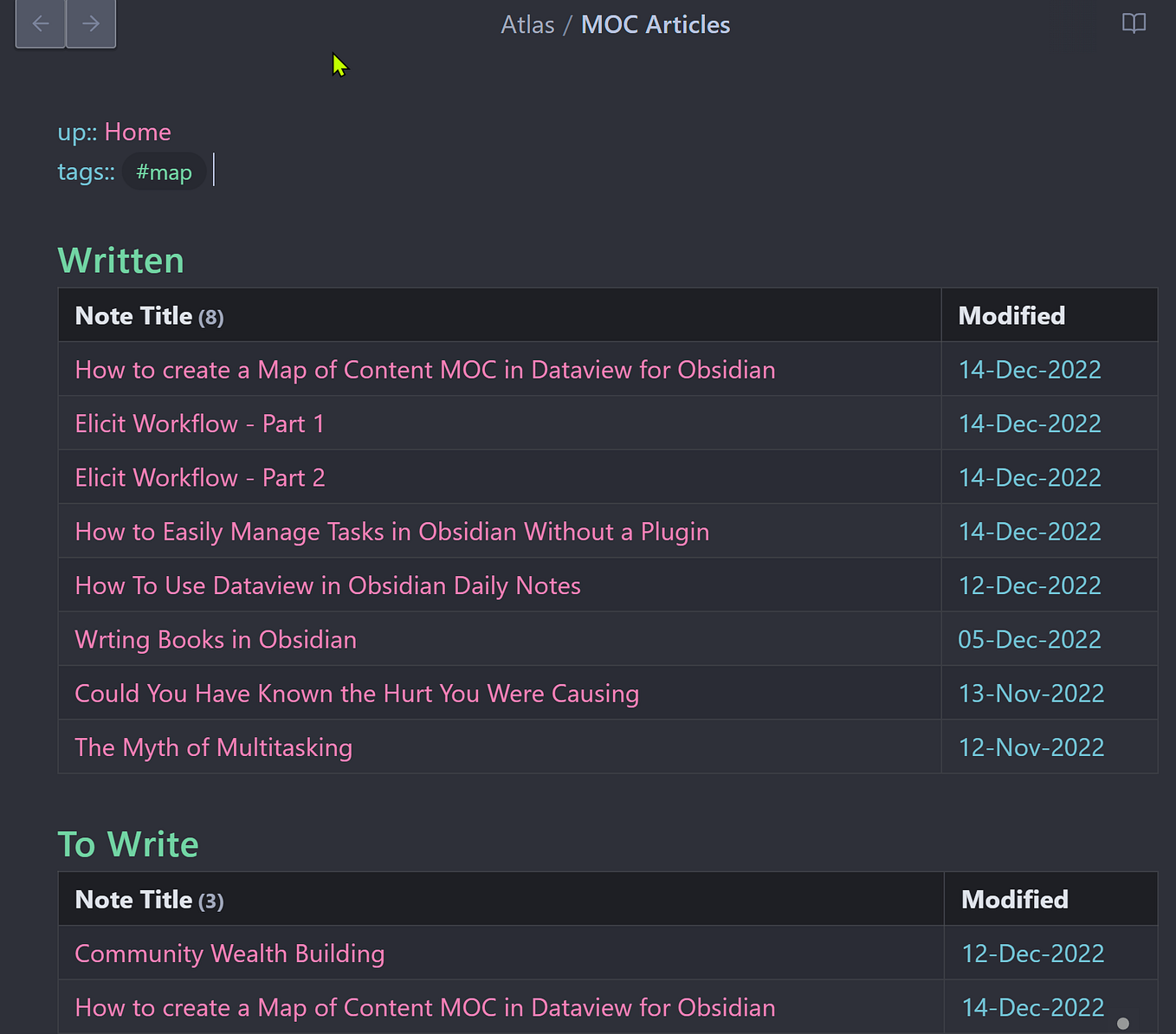 How To Use Folding And Callouts In Obsidian Maps Of Content (MOCs) For Compact Appearance | by ...