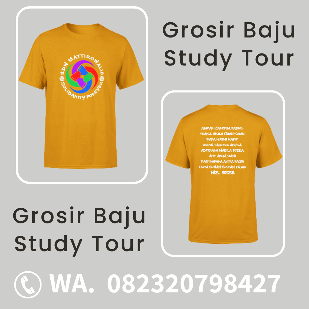 BISA NEGO, WA 0823–2079–8427, Baju Study Tour Boyolali | by Grosir Baju ...
