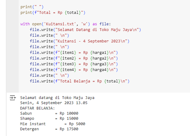 Laporan Praktikum Algoritma Pemrograman Week 4, Input Nilai dan Elif (Python) | by FilbertWibowo ...