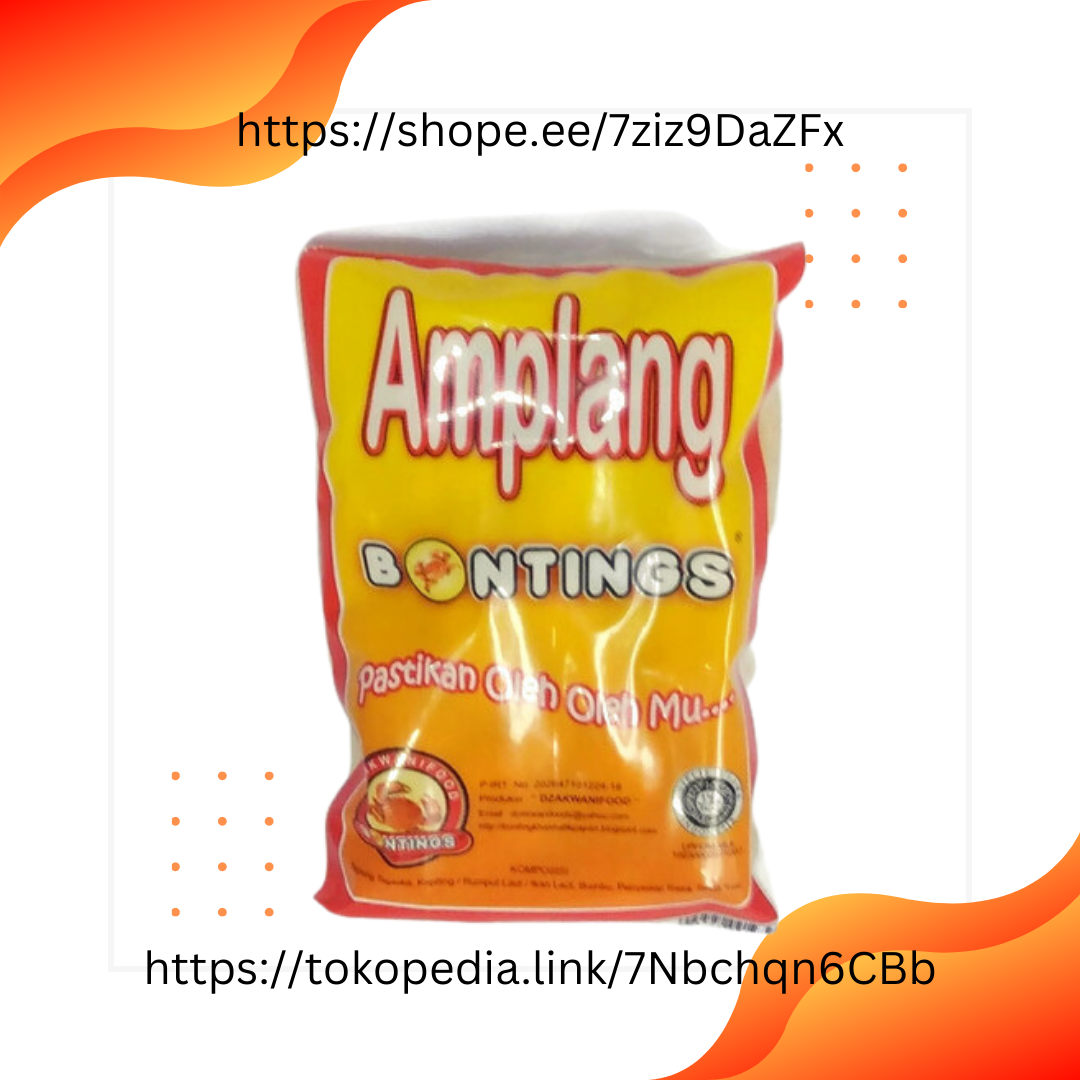 100 GRAM MAKANAN SNACK ENAK AMPLANG ORIGINAL RASA IKAN TENGIRI, | by ...