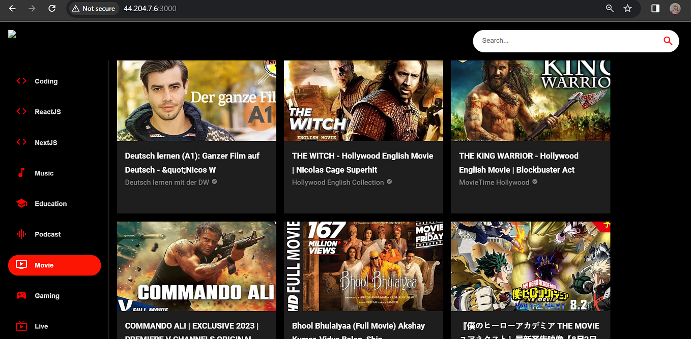 Netflix Clone: Using GitHub Actions | by Ayshath Ramseena CA | Medium