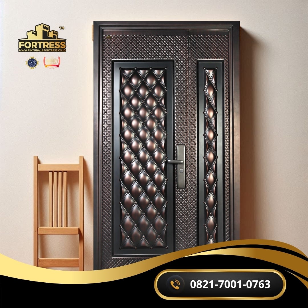 MODERN..!! WA 0821 7001 0763 (FORTRESS) Pintu Bahan Baja Ringan Motif Kayu Di Karangasem | by ...