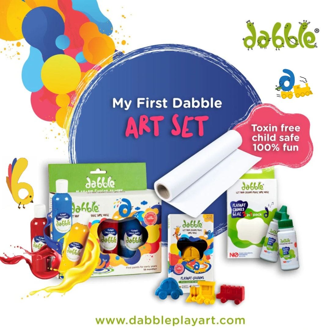 Unique Fun Art for Children | Finger Paint — Dabble PlayArt | by Dabble ...