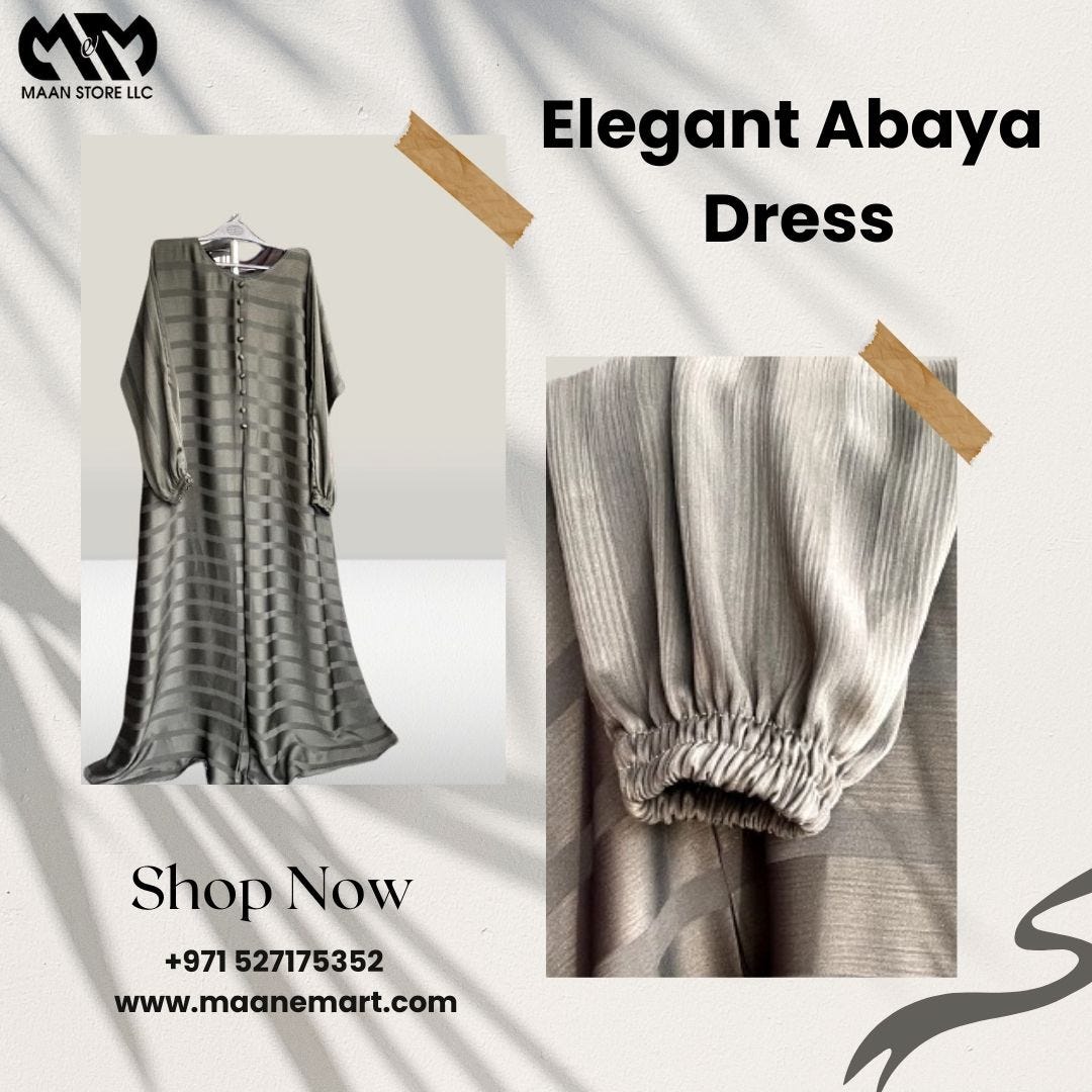 Modest Abaya Dress - Maan Store LLC - Medium