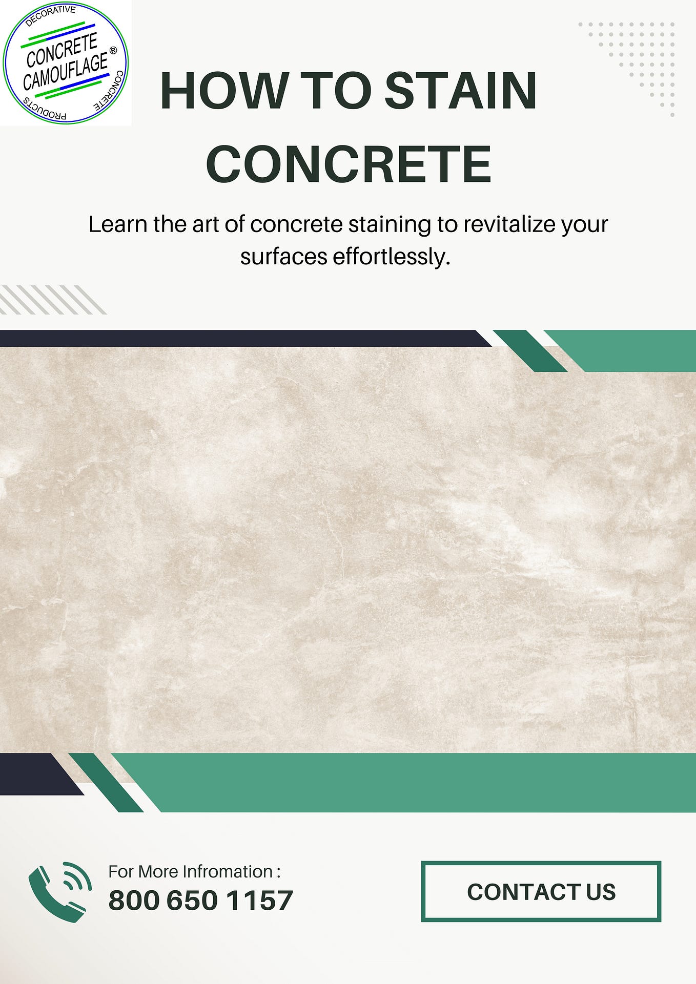 Acid concrete stain - Concrete camouflage - Medium