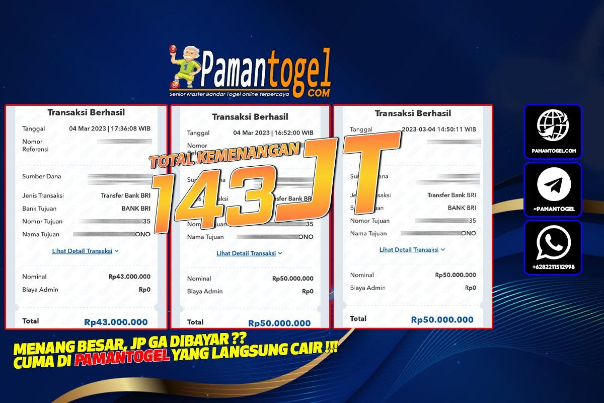 Bukti Pembayaran Withdraw Member Pamantogel | by PAMANTOGEL - Situs ...