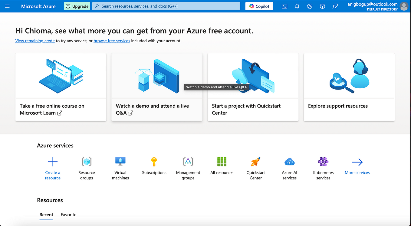 How To Create And Connect To A Linux Vm Using An Azure Generated Ssh Key Pair By Anigbogu 9696