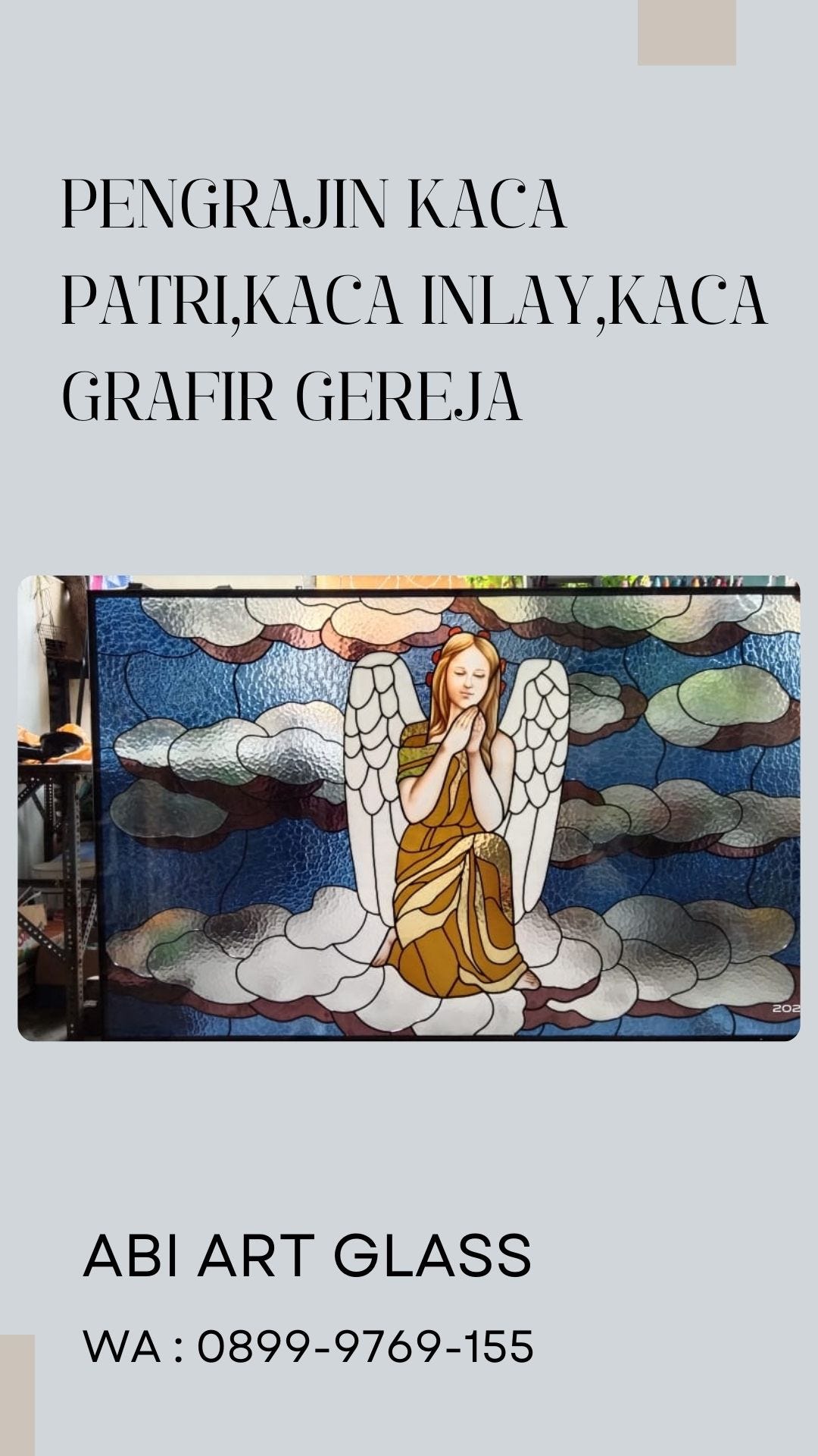 SPESIALIS Pembuatan Kaca Patri Grafir Inlay Gereja Tanjung Raya Lampung ...
