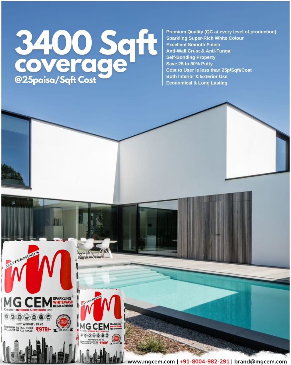 SANTORINI An Inspiration for MG CEM Premium WhiteWash & MG PLUS Cement ...