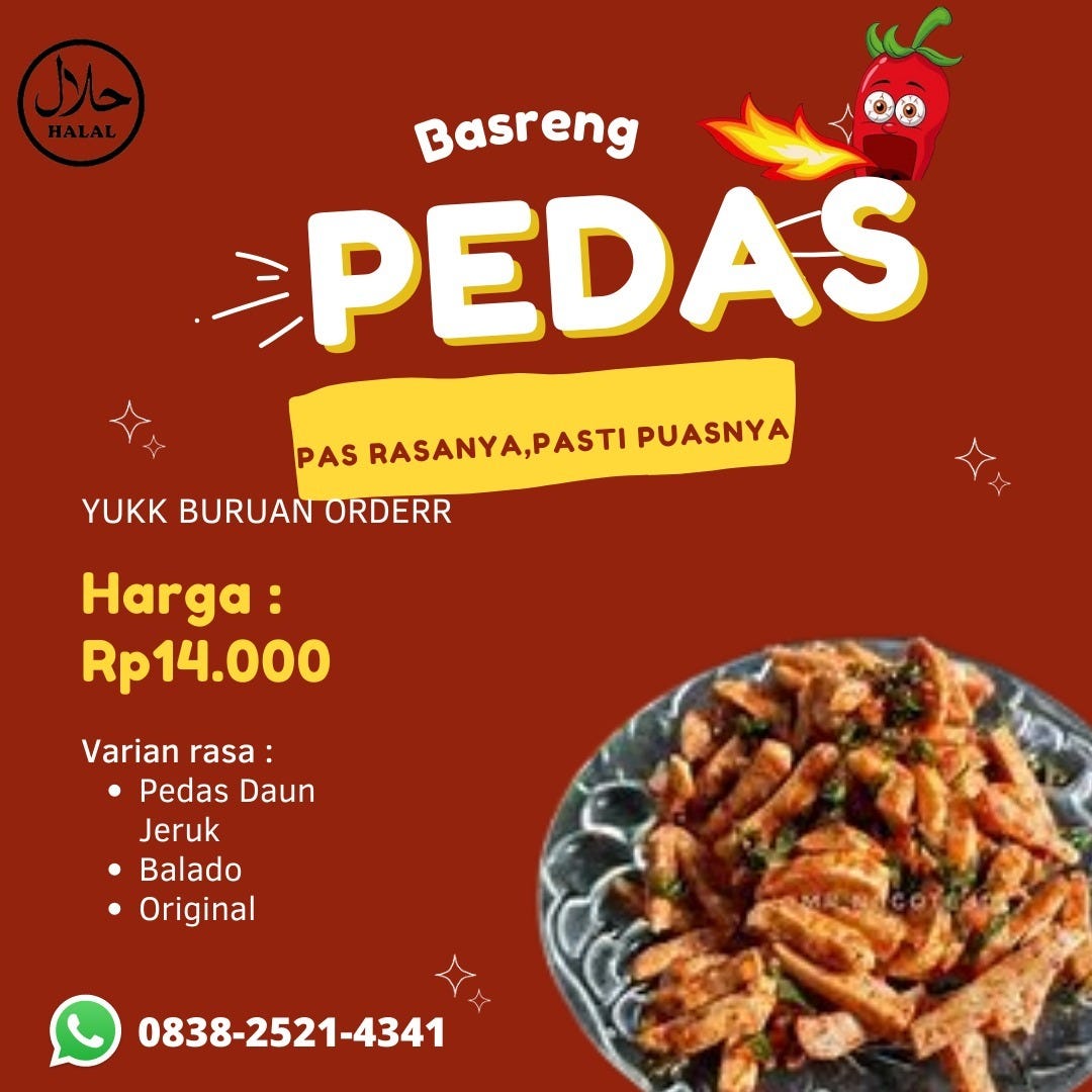 Terenak, WA 0838–2521–4341, Jual Basreng Original, Tara Basreng ...