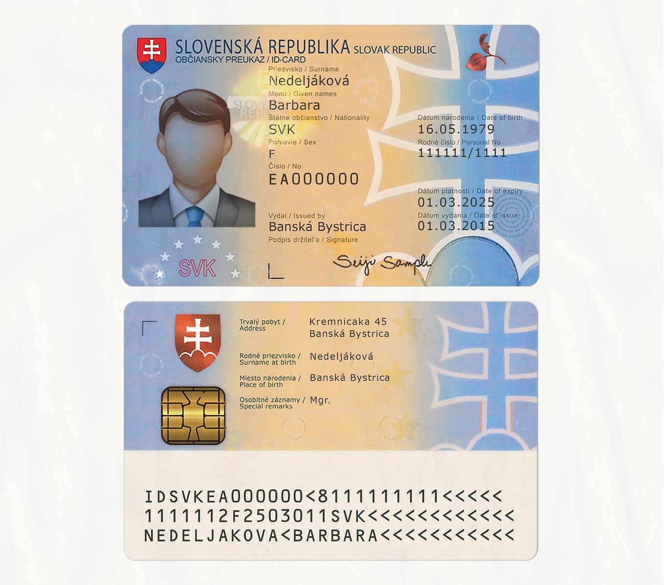 Slovenia ID Card PSD Template | Slovenia Identity Card | by USA PSD ...