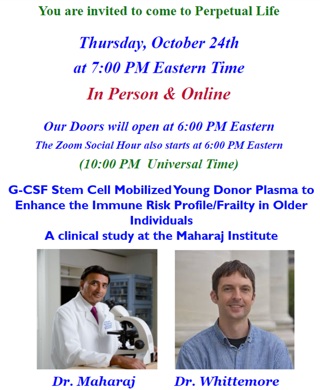 Young Blood Plasma for Aging of the Immune System Study Letter | by ...