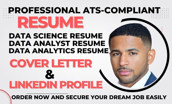 I will write data science resume, data analytics, data analysis, and resume writing - Alex Sam ...