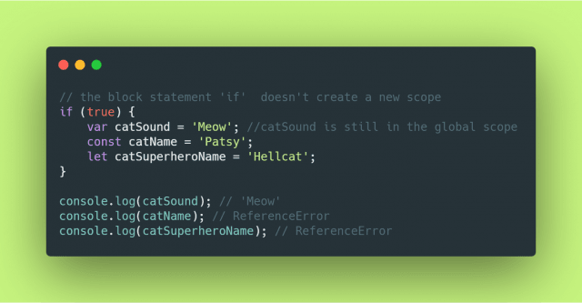 JavaScript — ES6. Block Bindings | by Abdur Rahim | Medium