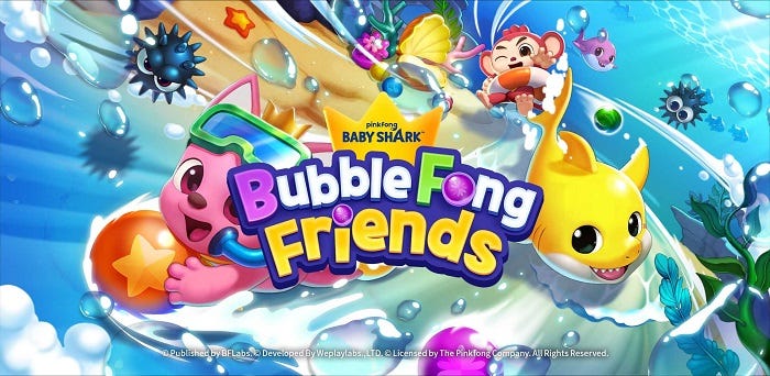 The main characters of Baby Shark BubbleFong Friends - Bubblefong ...