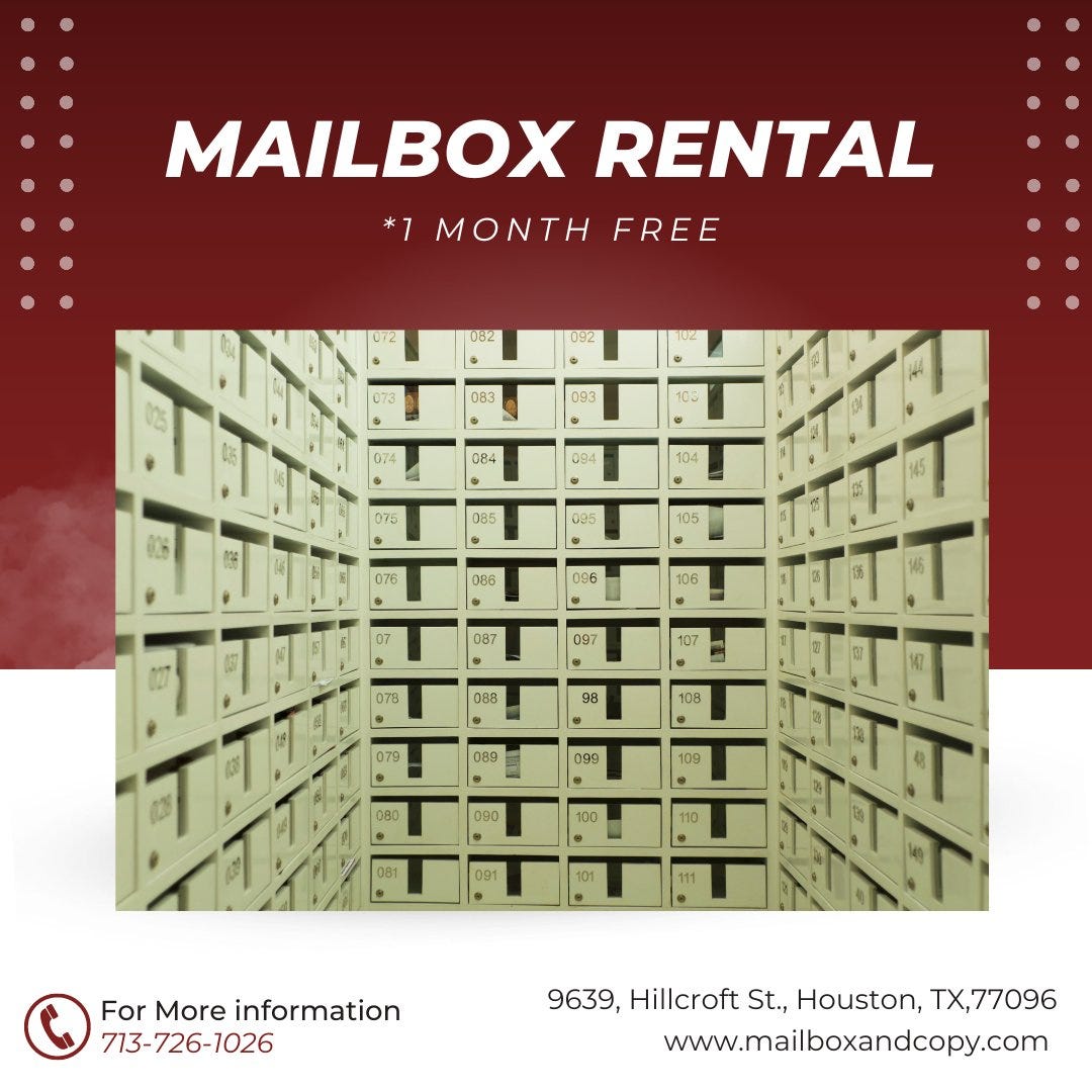 Mailbox Rental - Mailboxandcopy - Medium