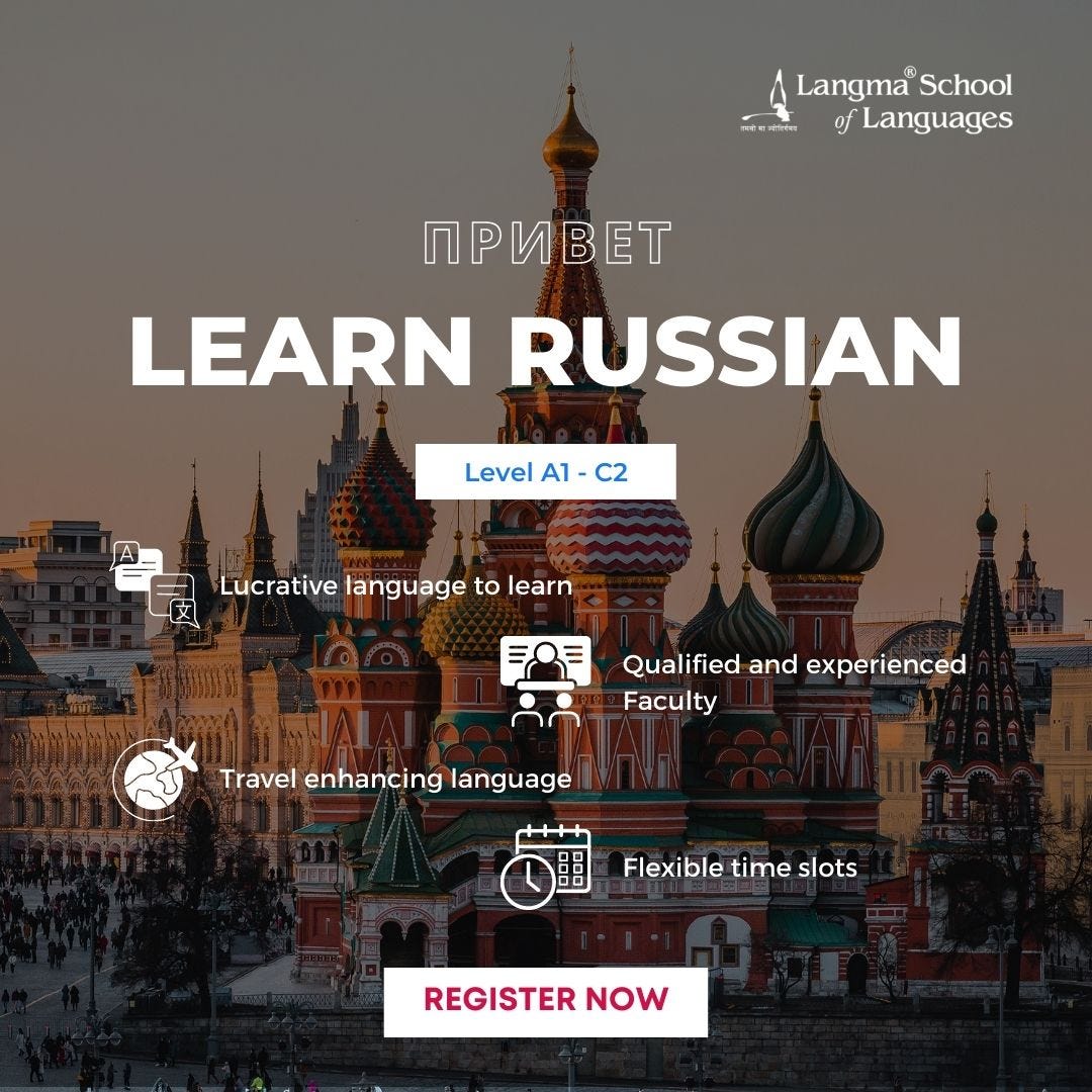 Russian language batches in Delhi, India - Langma School - Medium