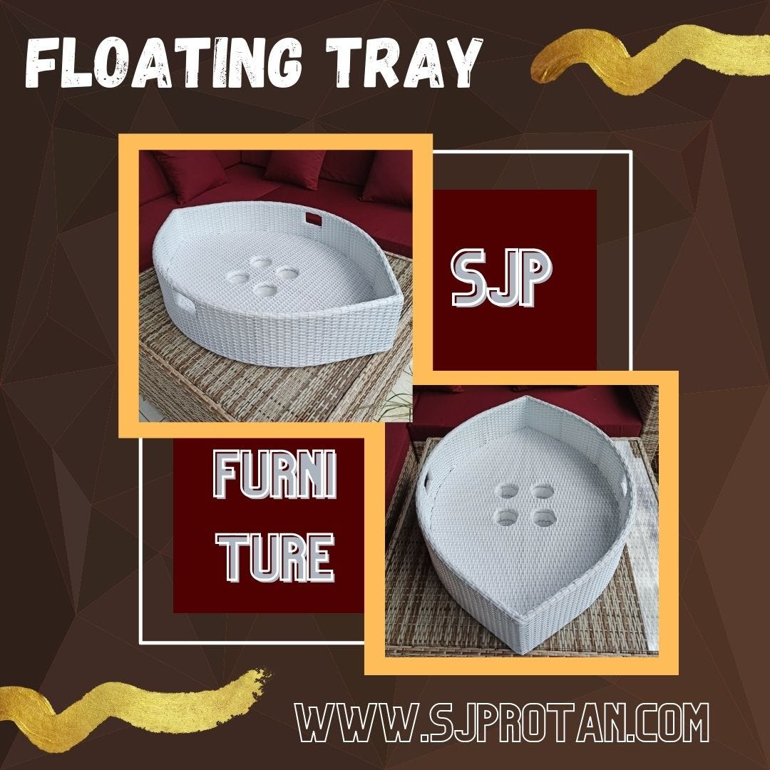 Floating Tray Rotan - Amanda Putri - Medium