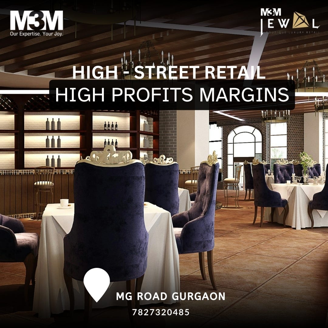 M3M Jewel: Best Commercial Investment with 24 Lakh Rental Benefits and ...