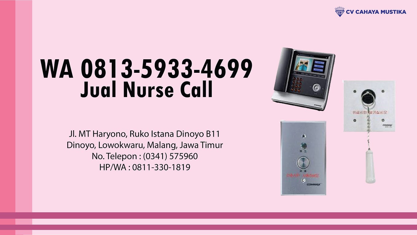 TELP/WA 0813–5933–6499, Jual Nurse Call Untuk Toilet Rumah Sakit Commax ...