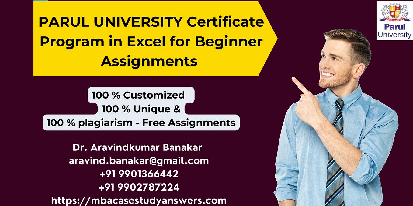 PARUL UNIVERSITY ONLINE MBA Solved Assignments | by ...